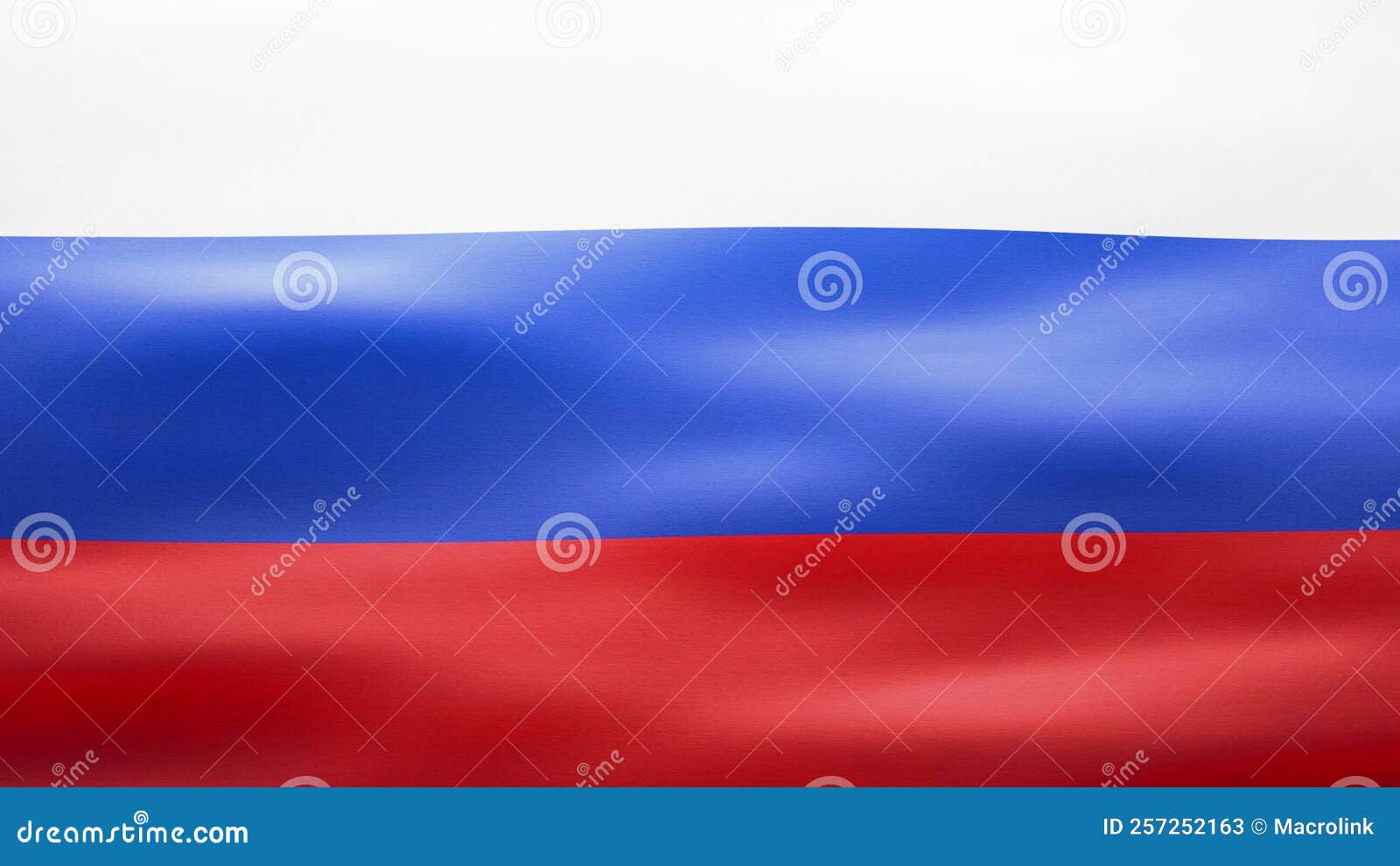 Russian Flag, Rippled Silk Texture - 3D Illustration Stock Illustration ...