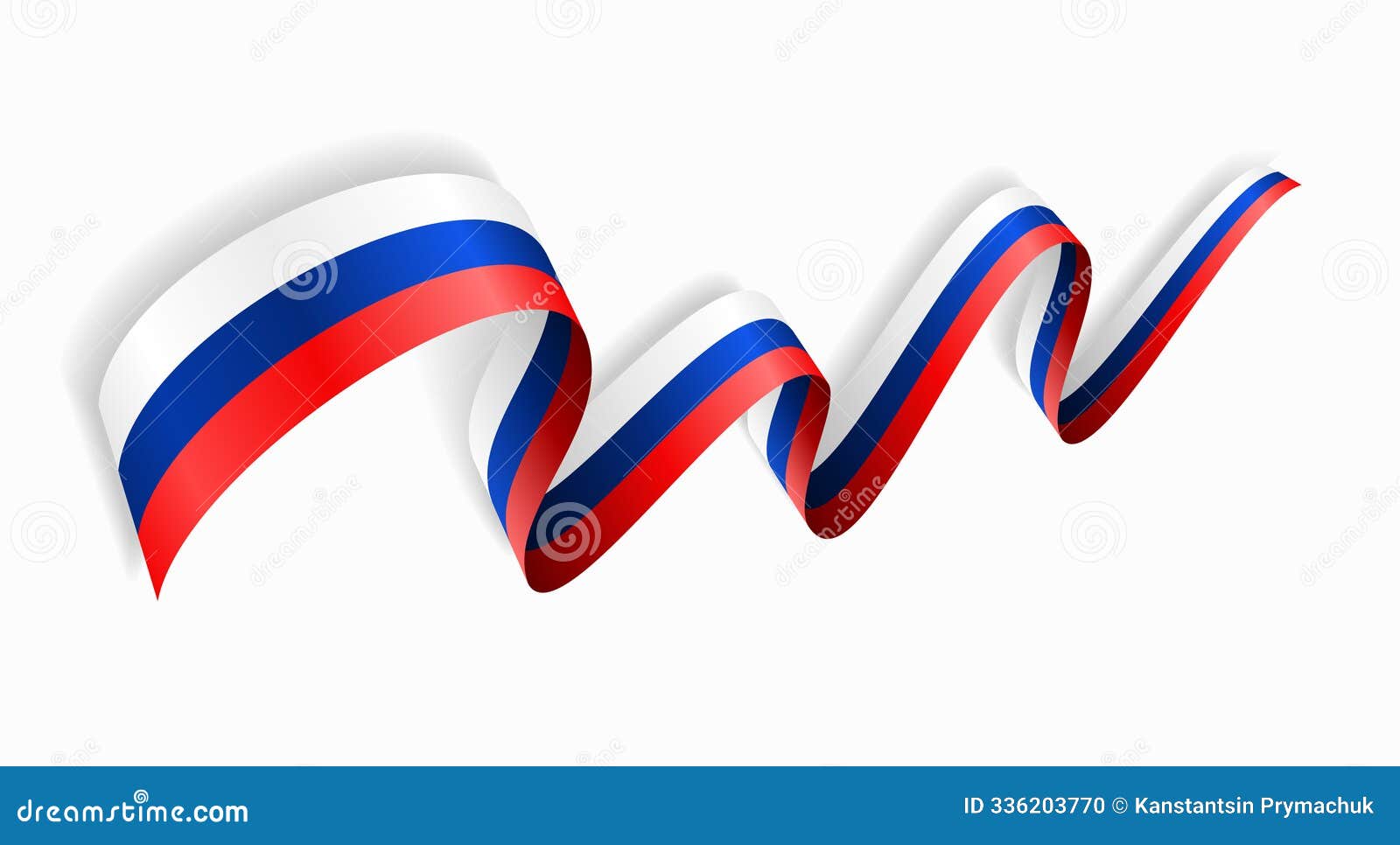 Russian Flag Wavy Abstract Background. Vector Illustration. Stock ...