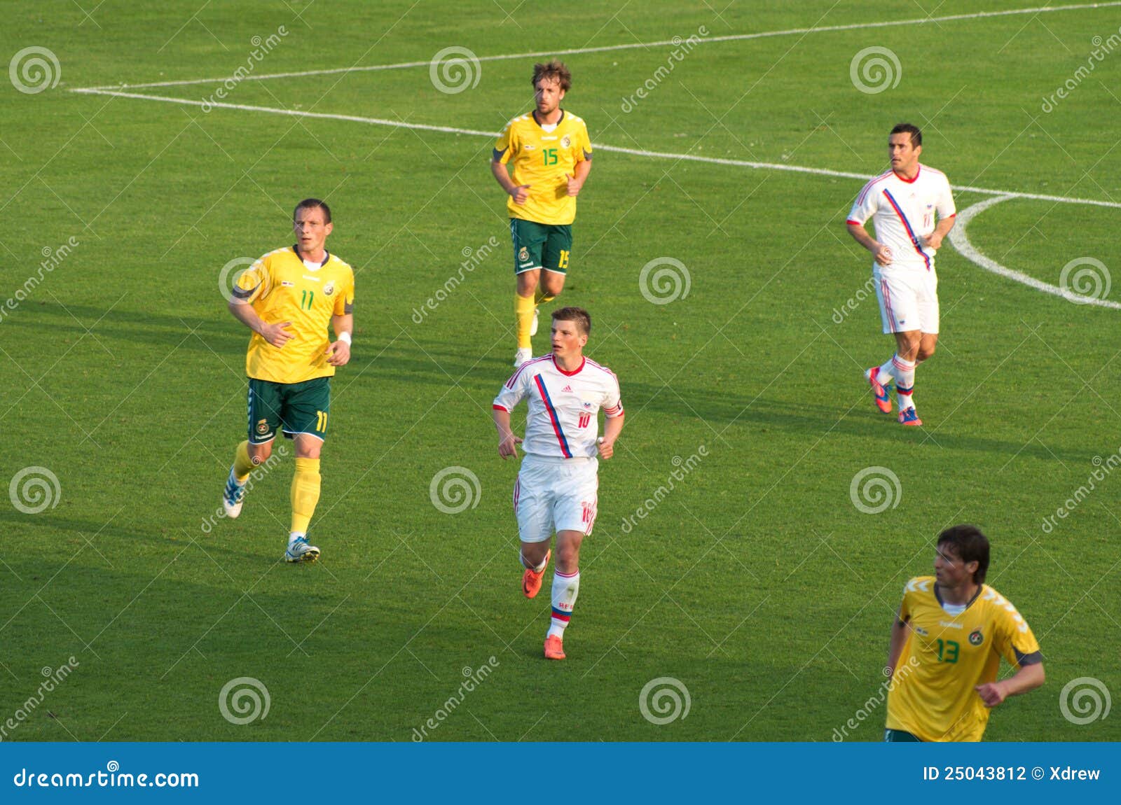 Russian football players editorial photography. Image of stadium - 25043812