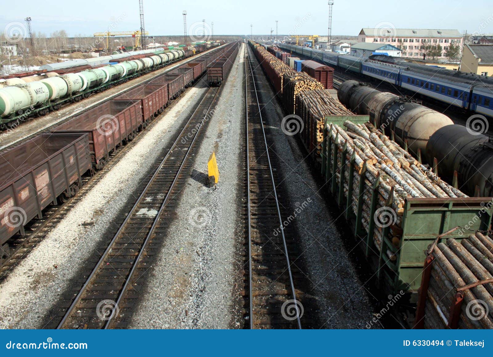 Russian freight trains stock photo. Image of carriage - 6330494