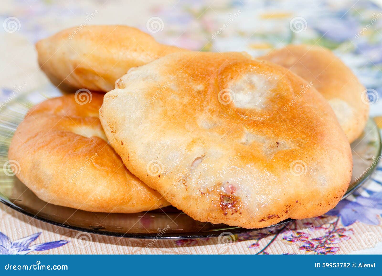Russian fried meat pies stock photo. Image of stuffing - 59953782