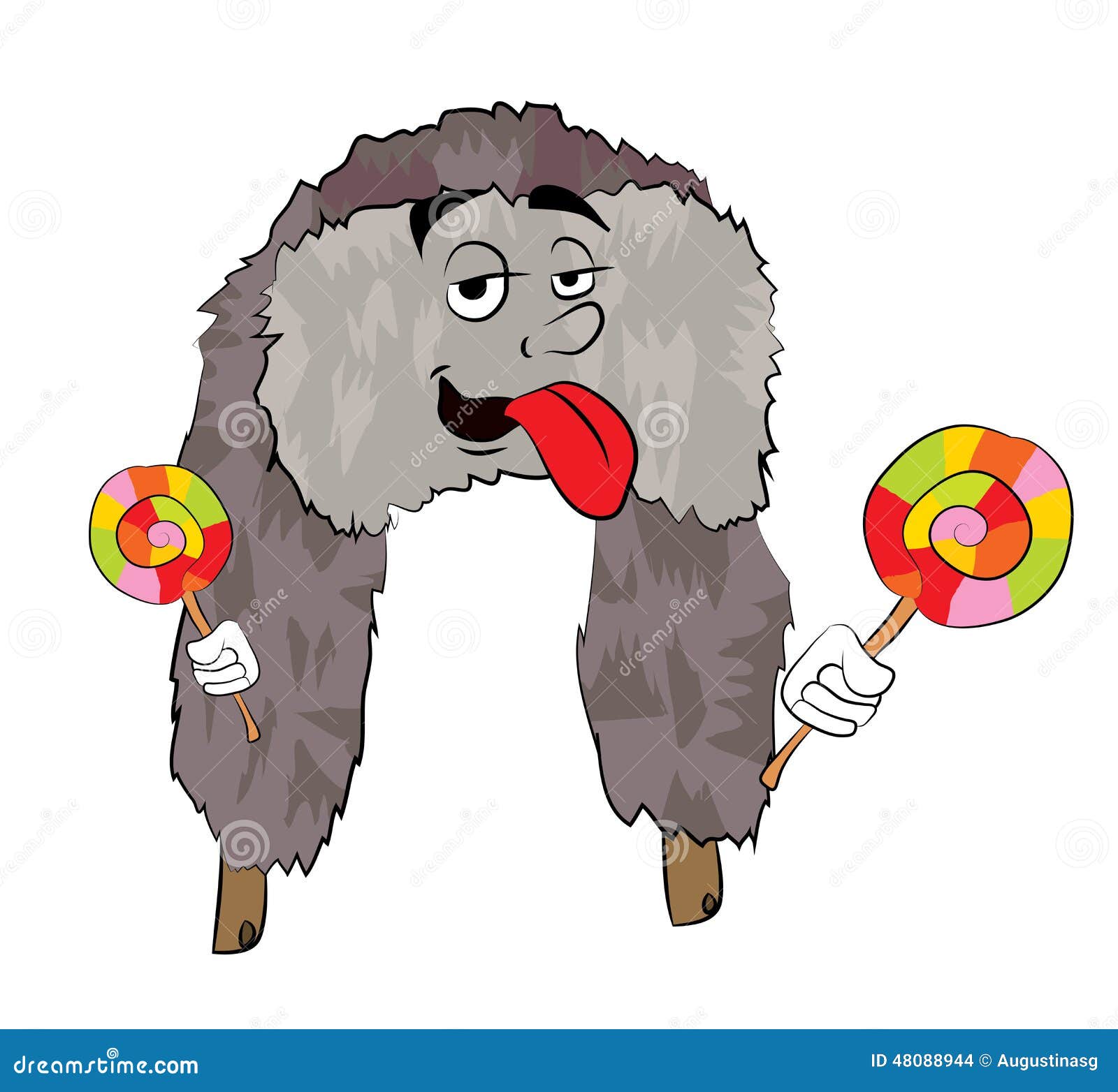 Russian fur hat cartoon stock illustration. Illustration of winter ...