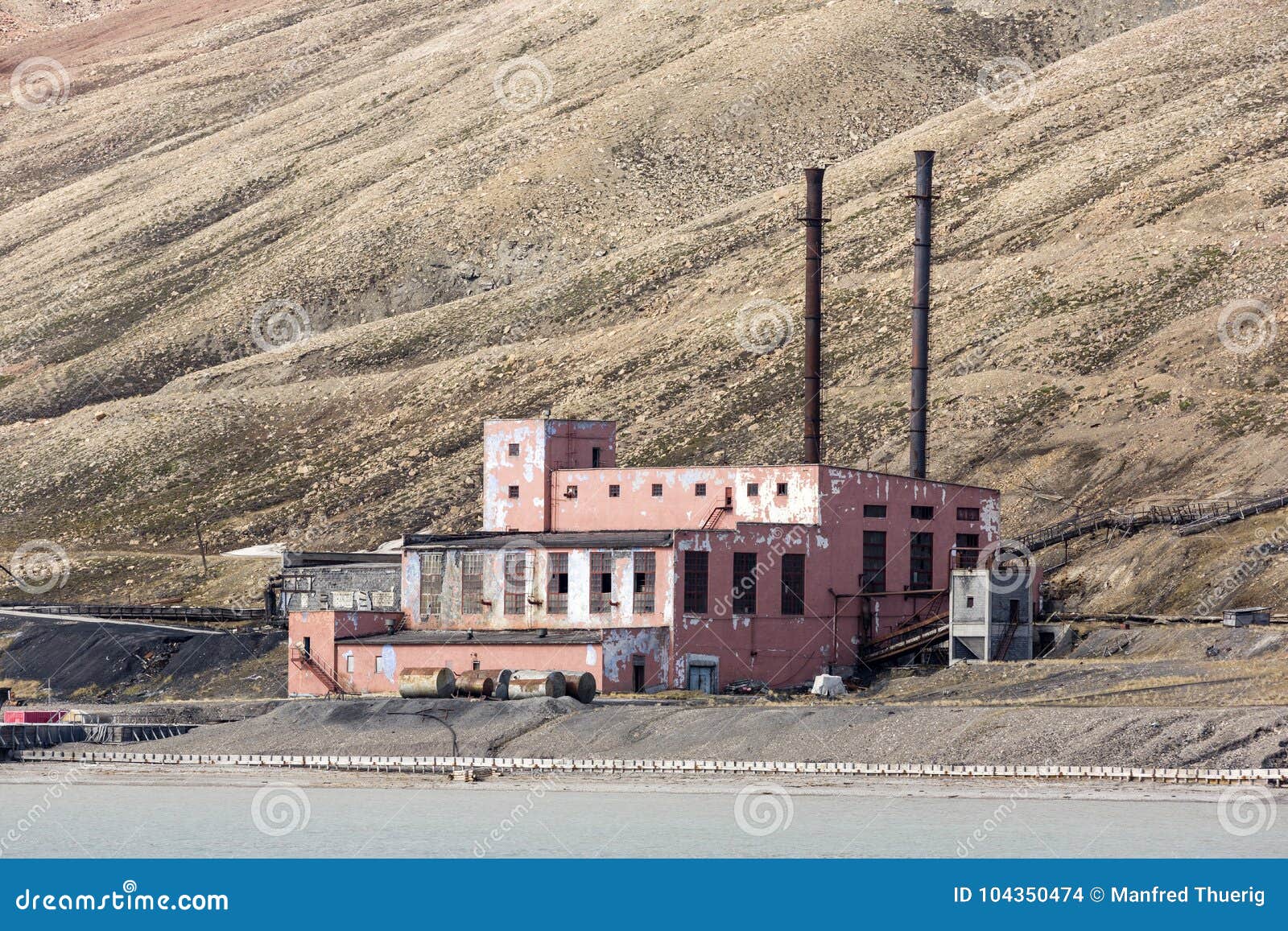 Russian Ghost Town Pyramiden in Svalbard, Norway Stock Photo - Image of ...