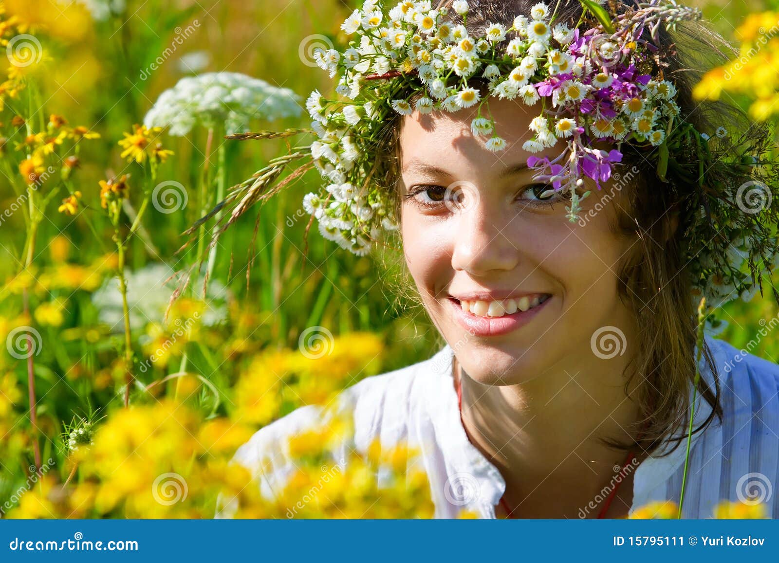 Russian girl stock image. Image of dress, cheerful, lady - 15795111