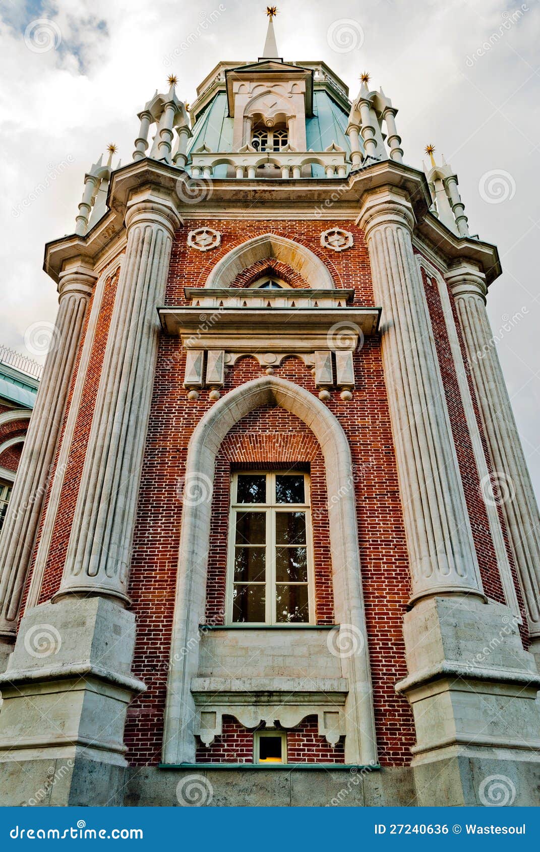 Russian gothic tower stock photo. Image of famous, lawn - 27240636