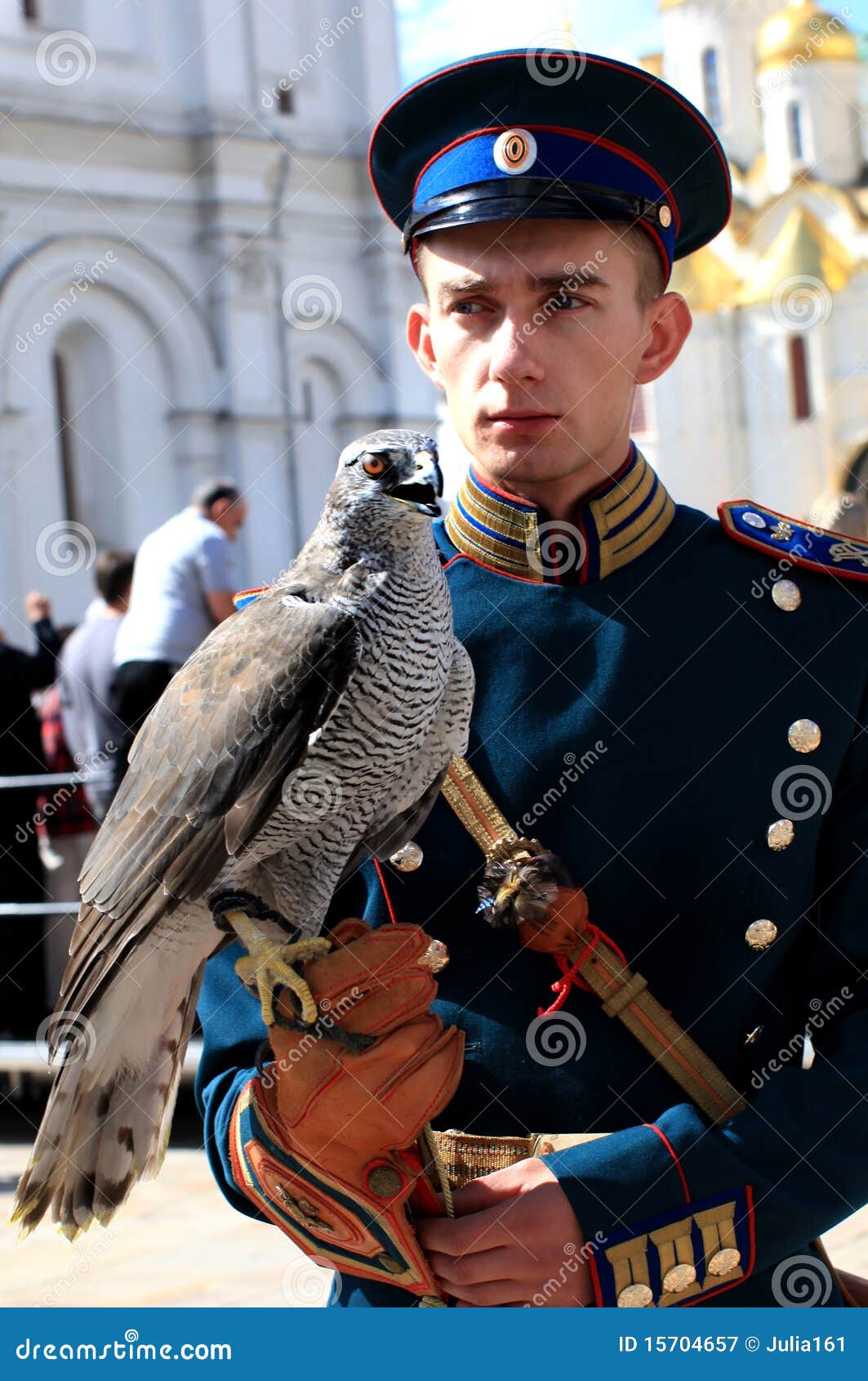 Russian Guardian with Falcon Editorial Photography - Image of hunt ...