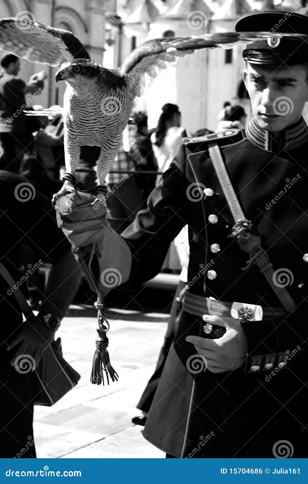 Russian Guardian with Falcon. Moscow Kremlin Editorial Photo - Image of ...