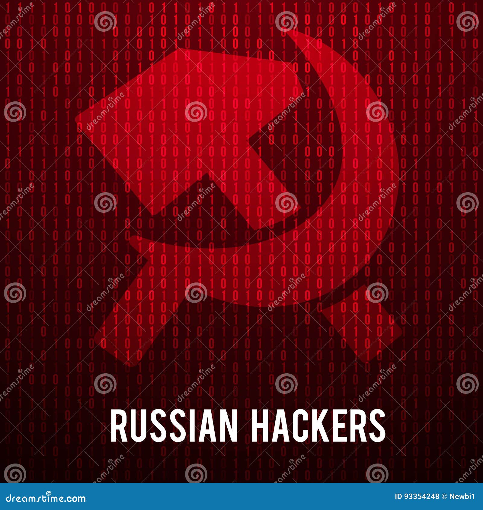 Russian Hackers. Abstract Matrix Background Stock Vector - Illustration ...