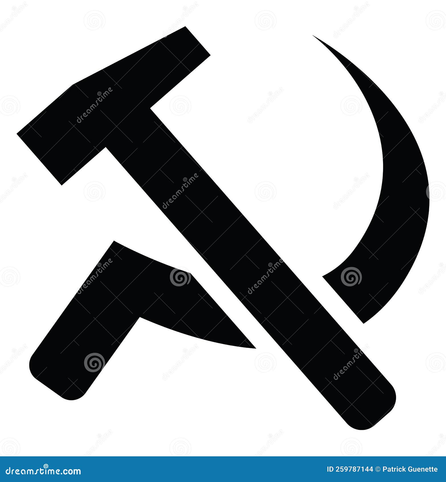 Russian Hammer And Sickle Cartoon Vector | CartoonDealer.com #80007173