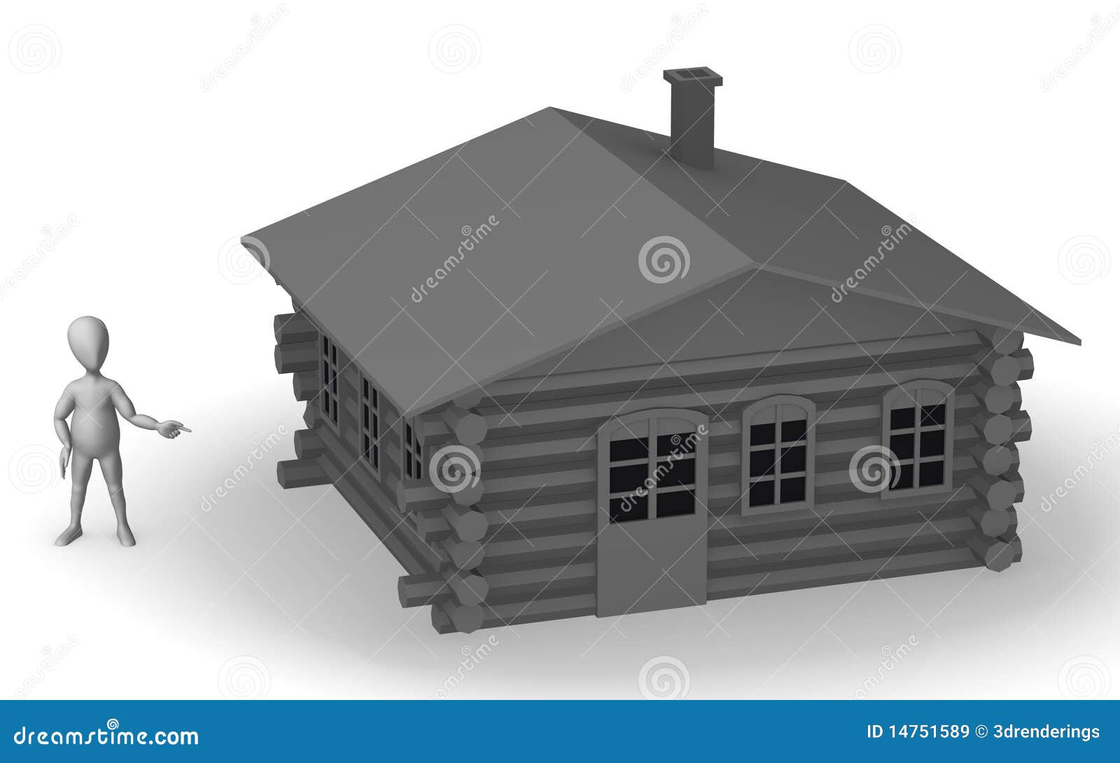 Russian house stock illustration. Illustration of village - 14751589