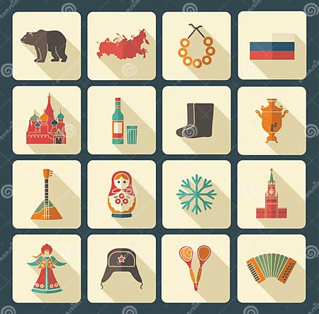 Russian icons stock vector. Illustration of clothing - 64214831