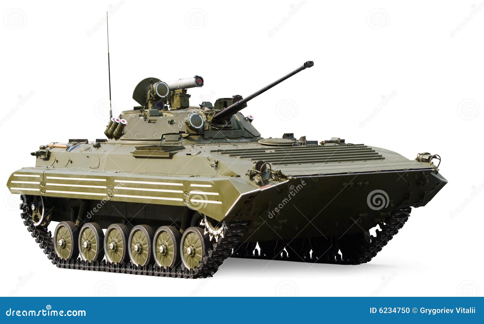 Russian Infantry Light Tank BMP-2 With Clipping Path Stock Photo ...