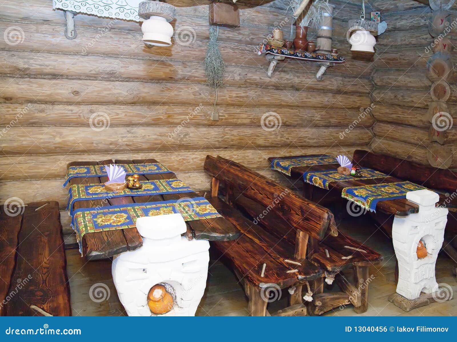 Russian interior cafe stock photo. Image of public, design - 13040456