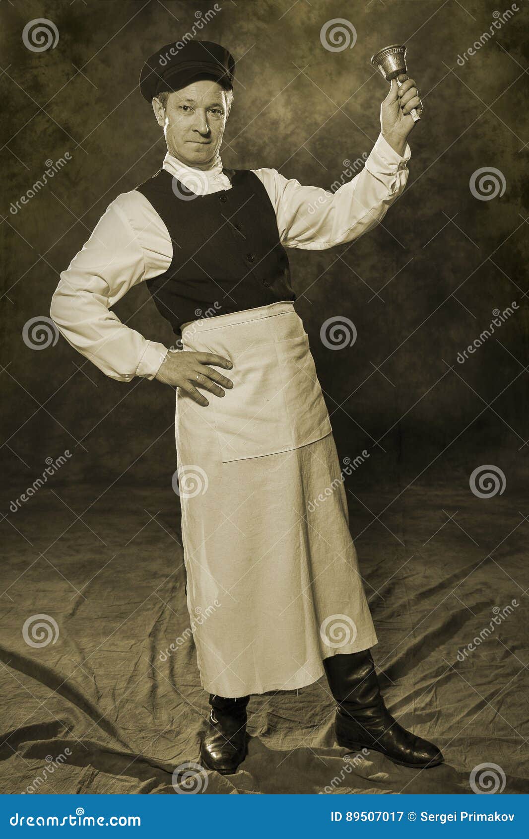 Russian Janitor of the 19th Century Stock Image - Image of people ...