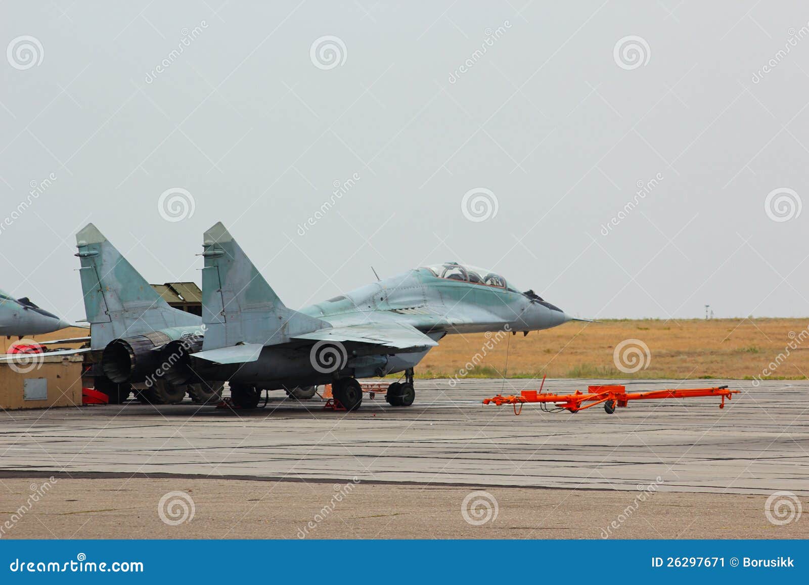 Russian Jet Fighter MIG-29 at Airfield Stock Image - Image of airforce ...