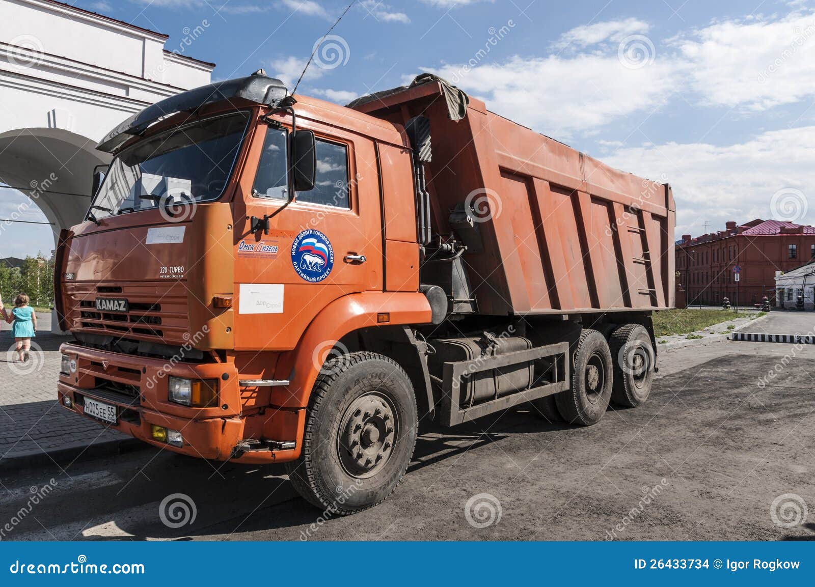 Russian Kamaz truck editorial stock image. Image of reliable - 26433734