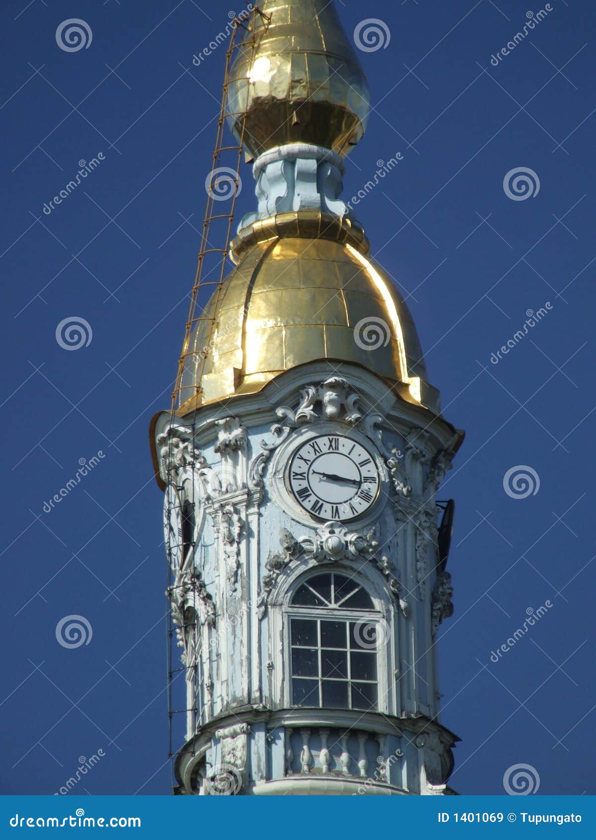 Russian Landmark - Clock Tower Stock Image - Image of details, detail ...