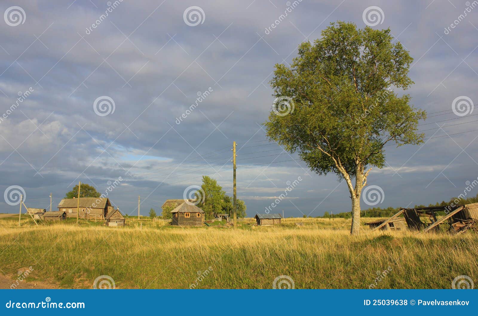 Russian landscape stock photo. Image of landscape, cloud - 25039638