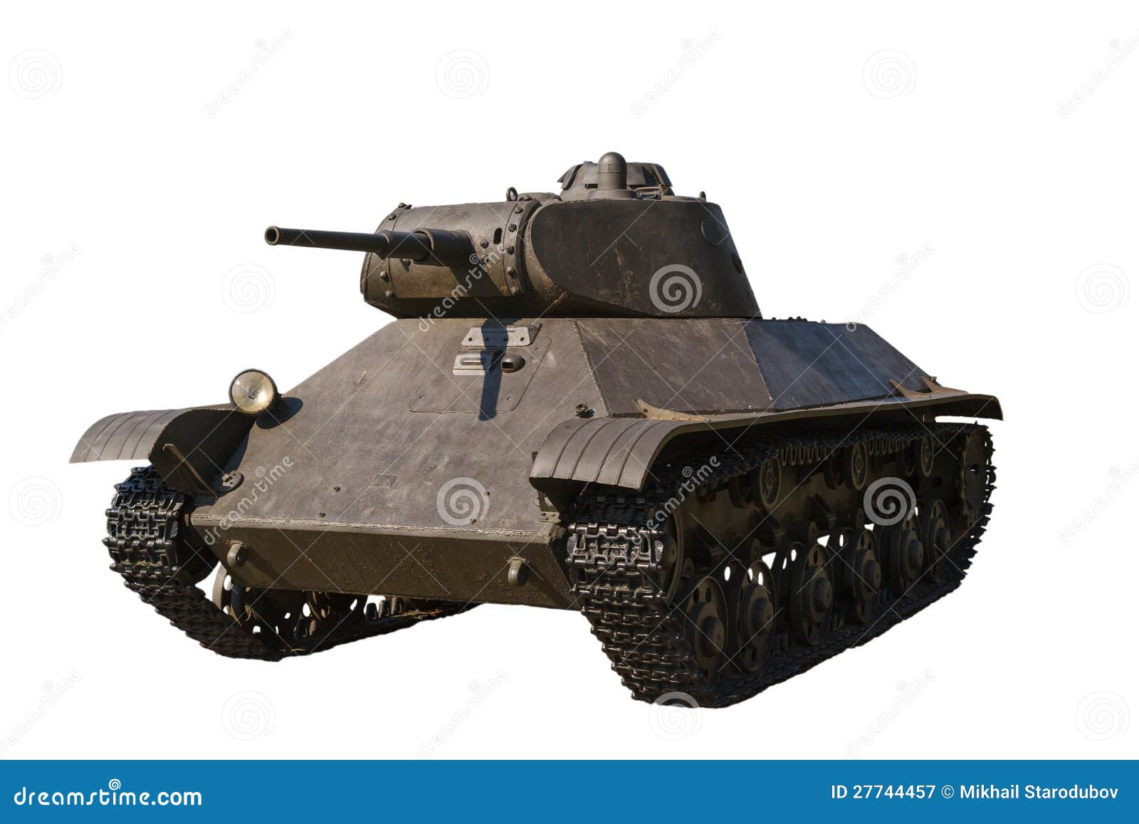Russian Light Tank T-50 Isolated Stock Image - Image of battle, tank ...