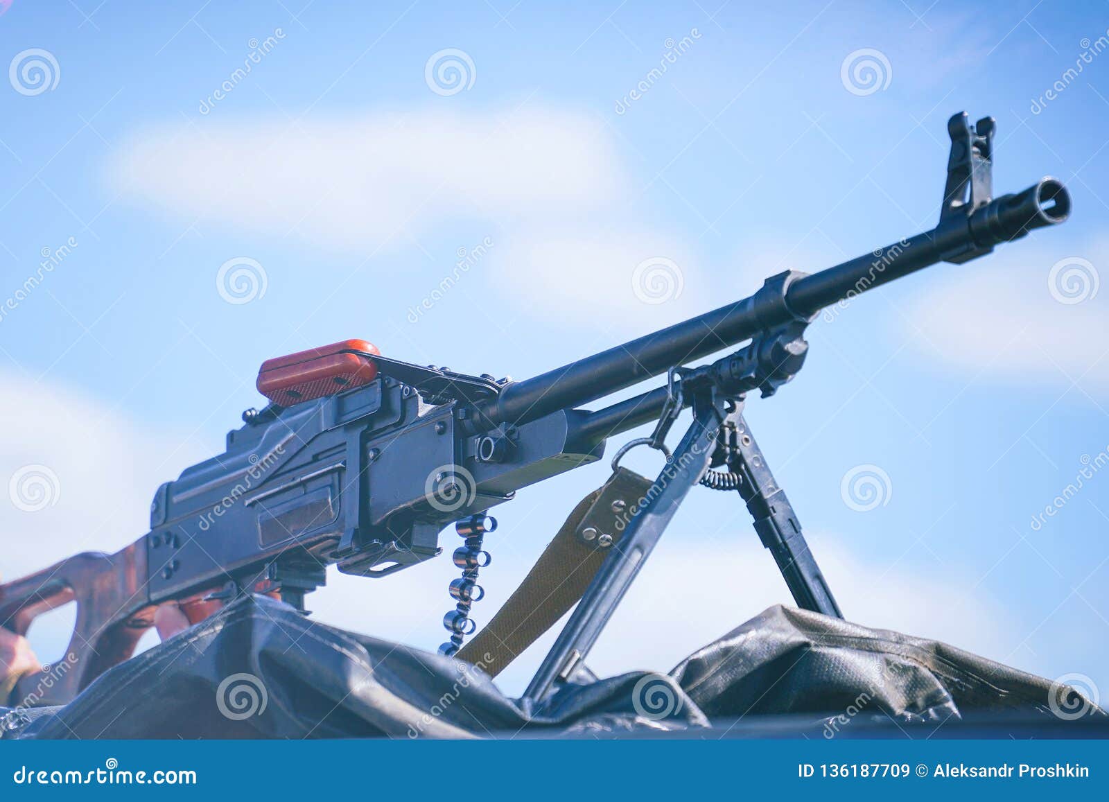 Russian machine gun stock image. Image of enemy, harm - 136187709