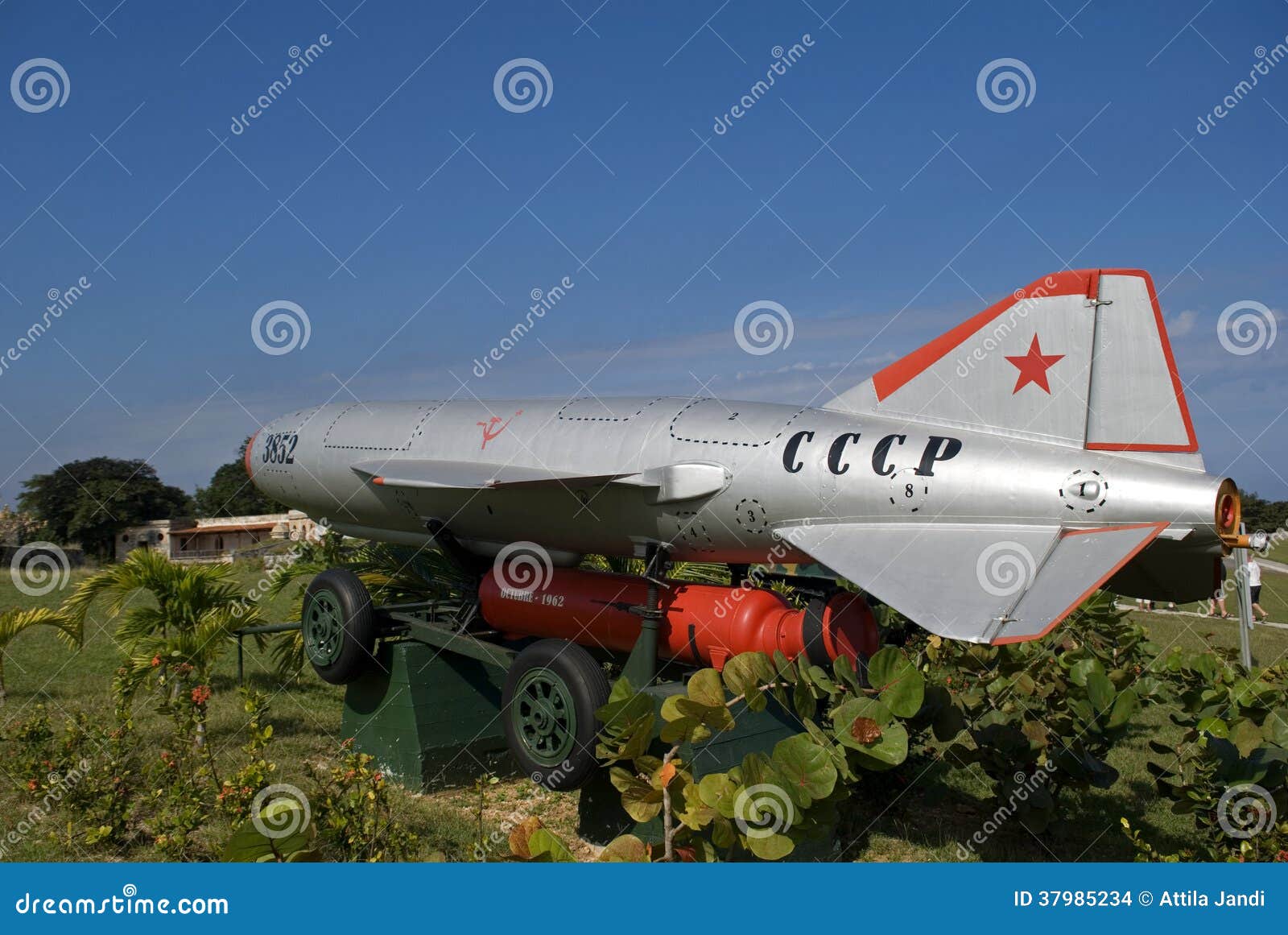 Russian Made Ballistic Rocket and Its Launcher, Havana, Cuba Editorial ...