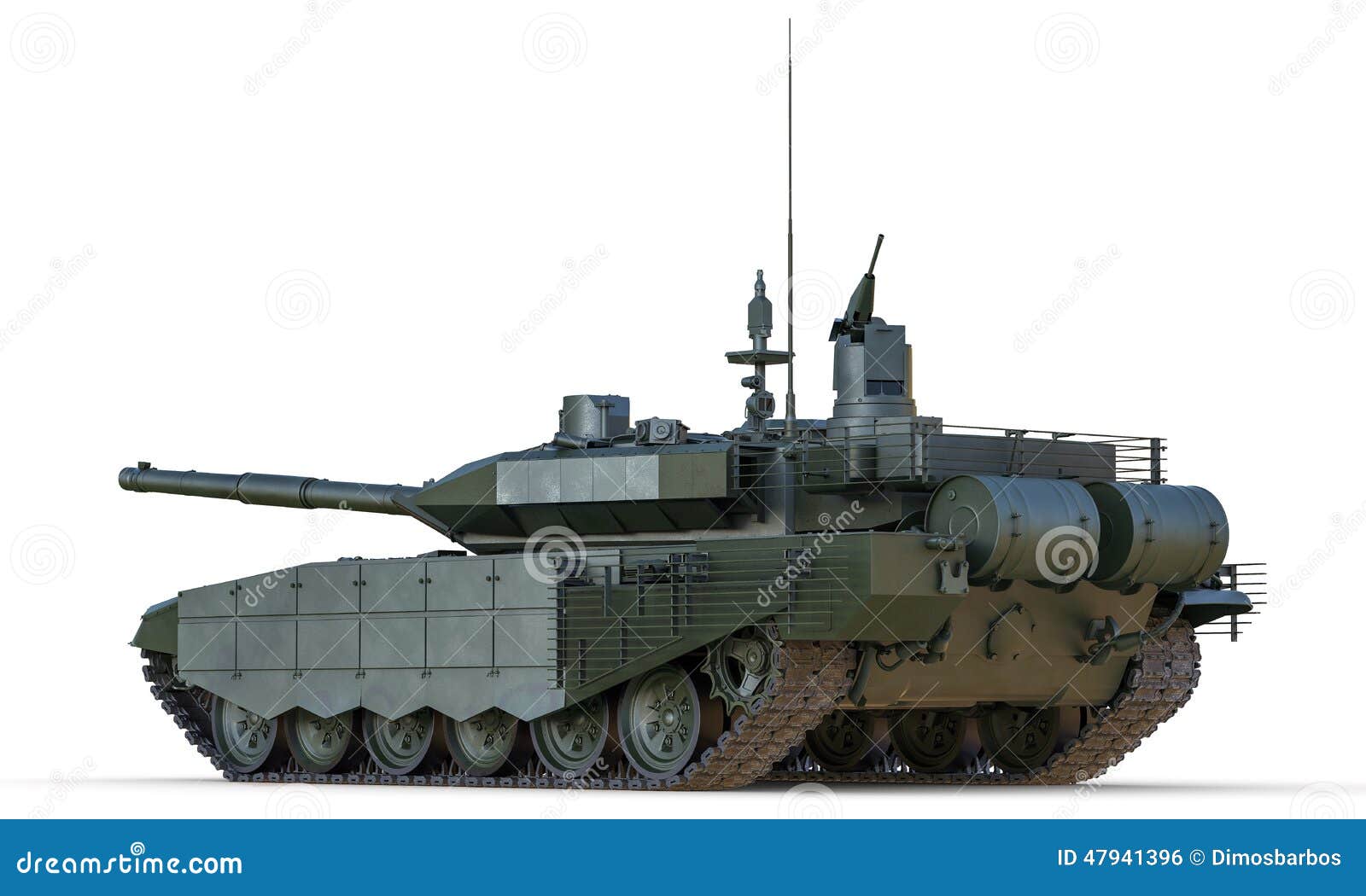 Russian Main Battle Tank Back View Stock Photo - Image: 47941396