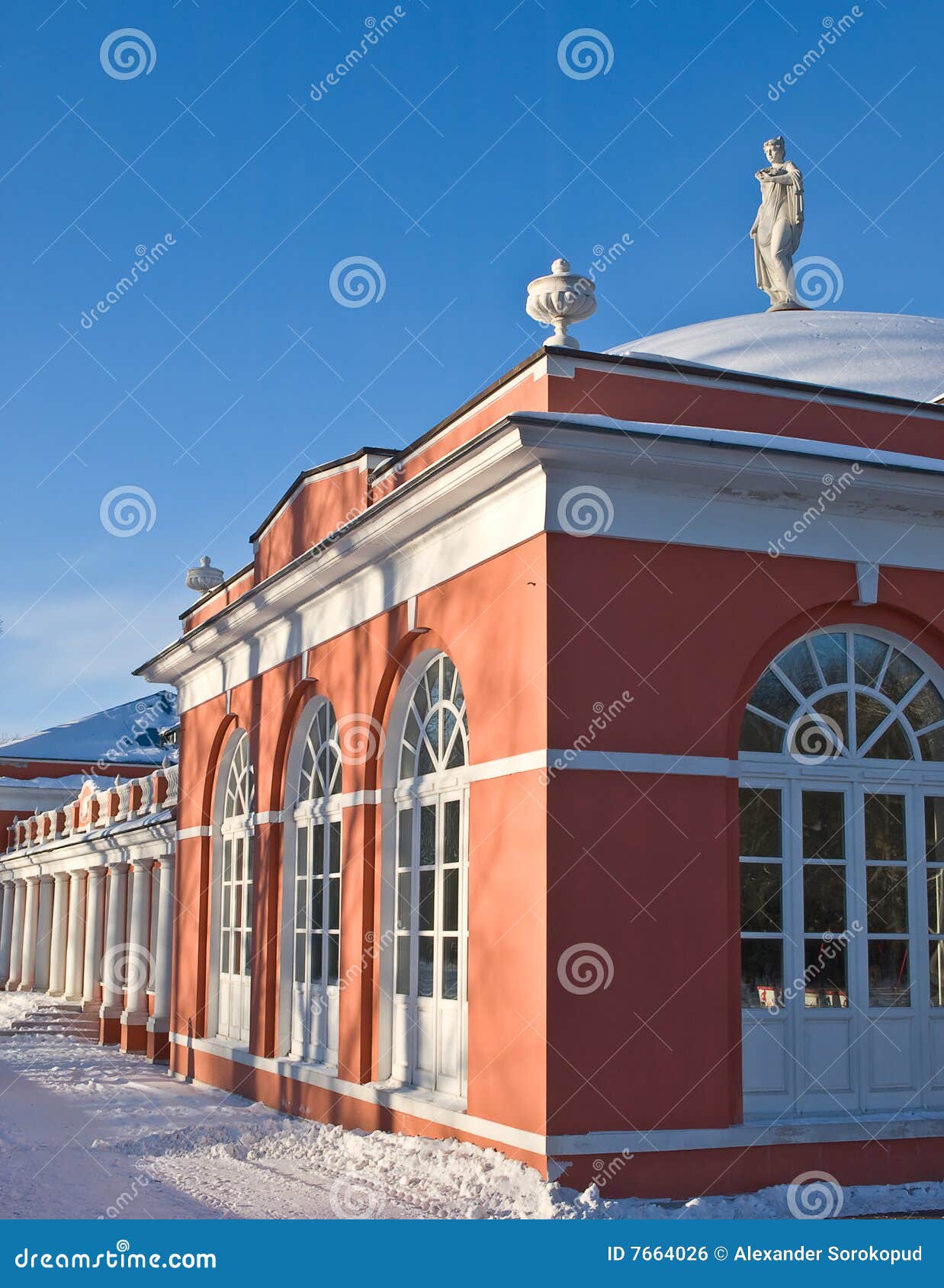 Russian manor house stock photo. Image of snow, domaine - 7664026