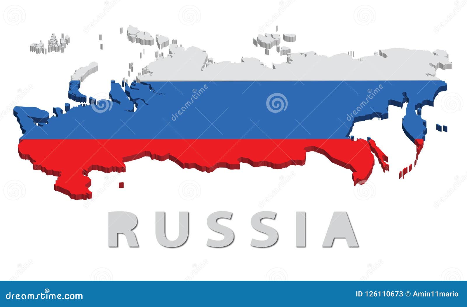 Russian Map Design Illustration Stock Illustration - Illustration of ...