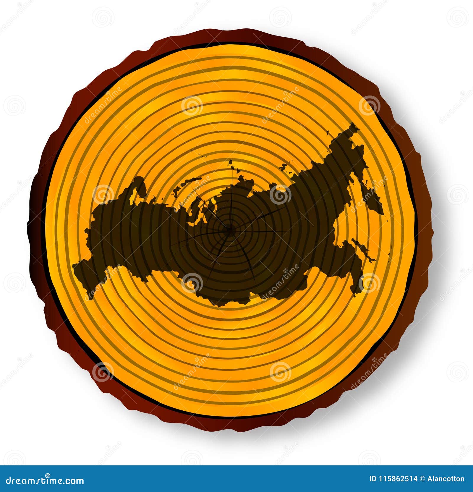 Russian Map on Timber stock vector. Illustration of cccp - 115862514