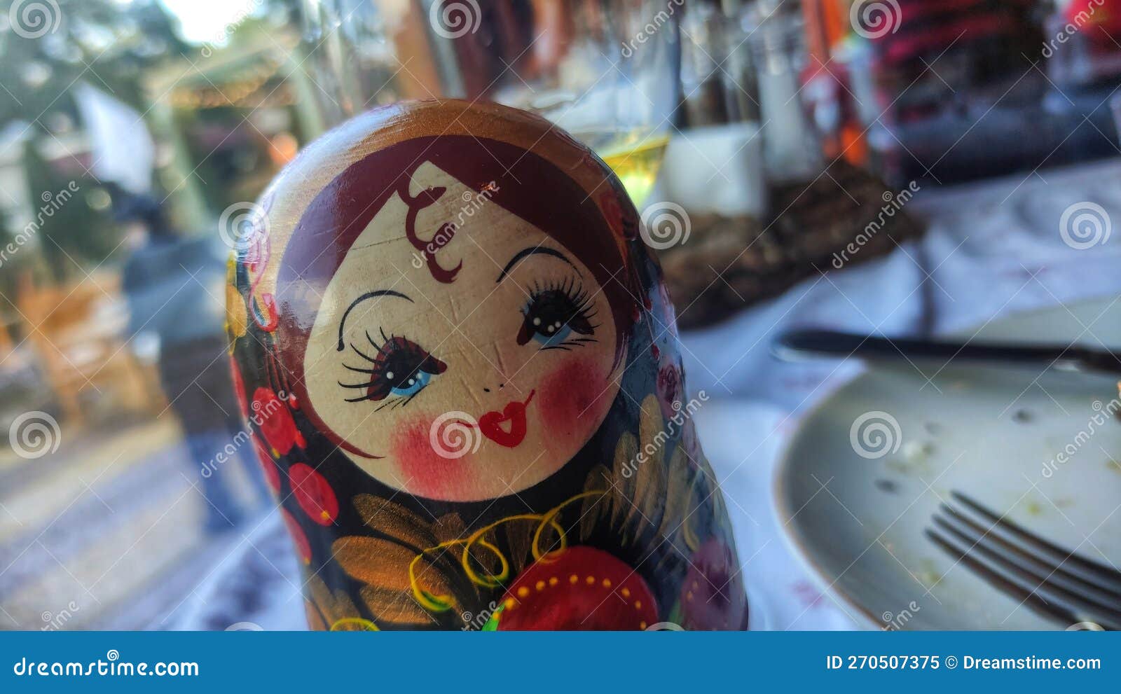 Russian Matreshka Doll Classic Stock Image - Image of face, matreshka ...