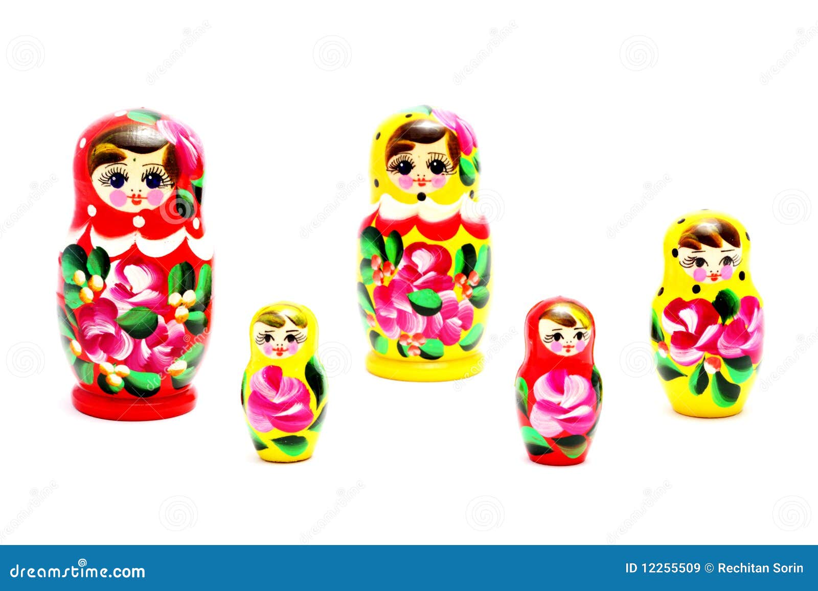 Russian Matrioska stock image. Image of floral, matrioska - 12255509
