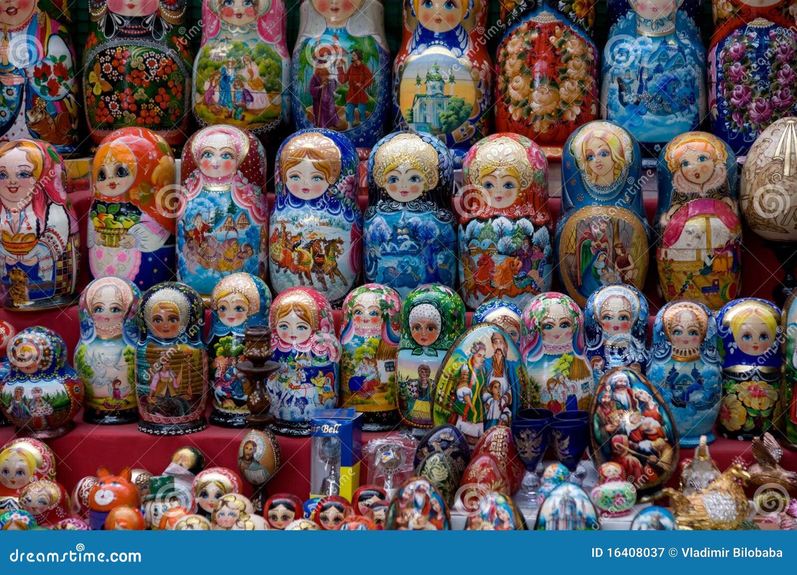 Russian matryoshka stock image. Image of folk, bright - 16408037