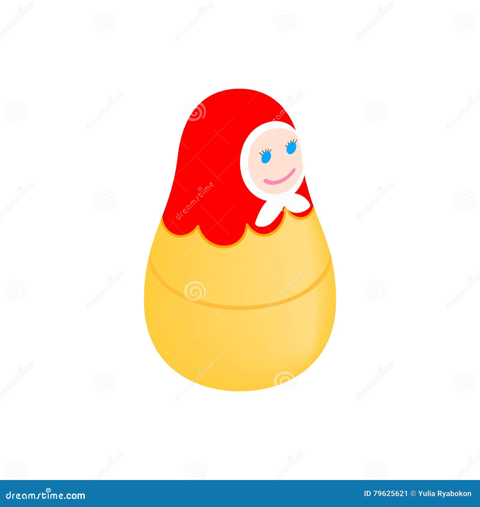 Russian Matryoshka Isometric 3d Icon Stock Vector - Illustration of ...