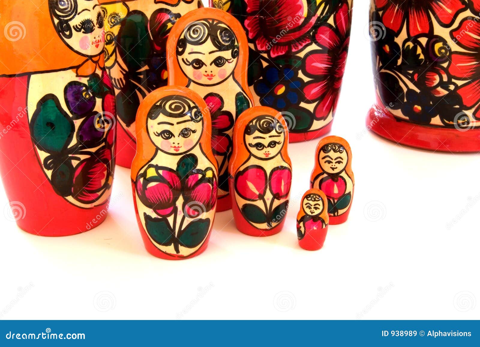 Russian Matryoshka Nesting Dolls Stock Image - Image of curvilinear ...