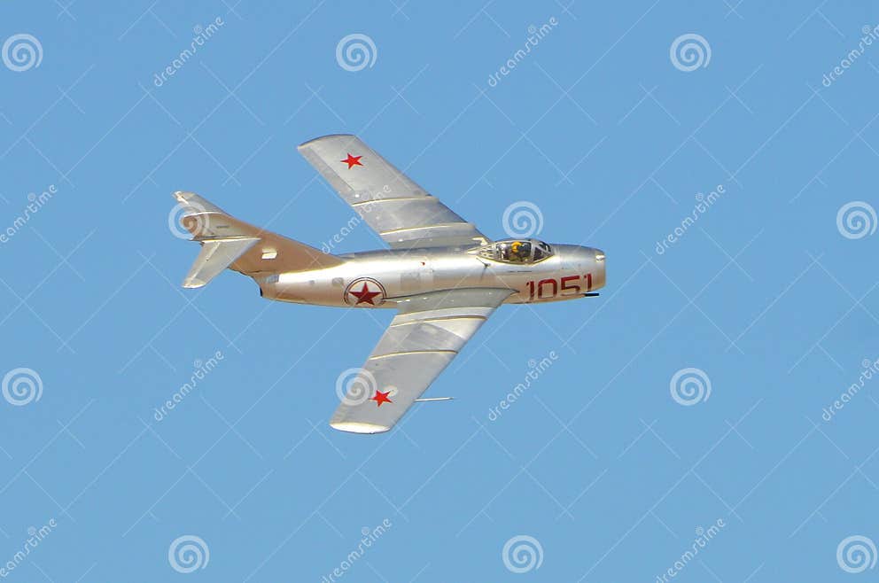 Russian MiG-15 editorial photo. Image of cloud, combat - 88937491