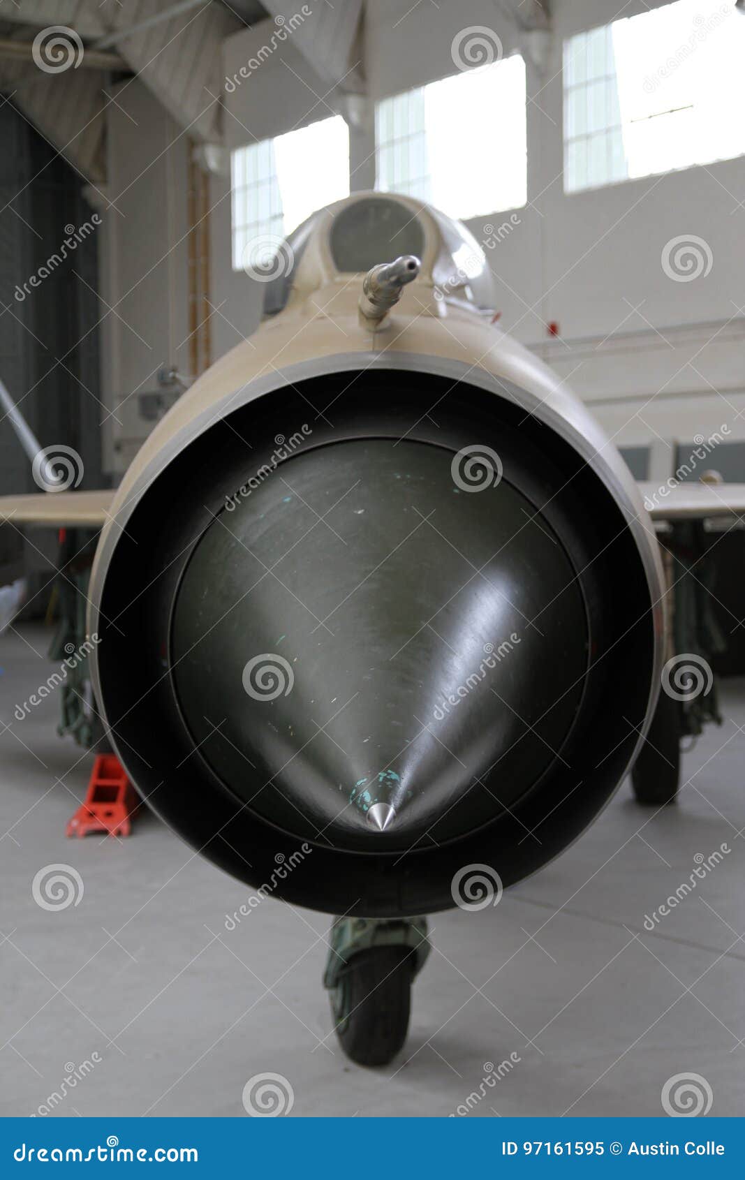 Russian MIG 21 Nose from Front at Duxford Editorial Image - Image of ...