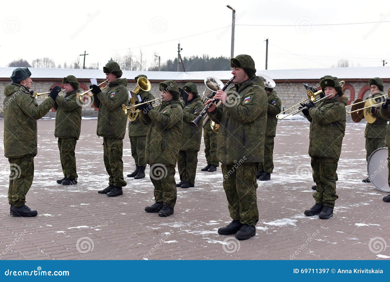 Russian military band editorial photography. Image of parade - 69711397
