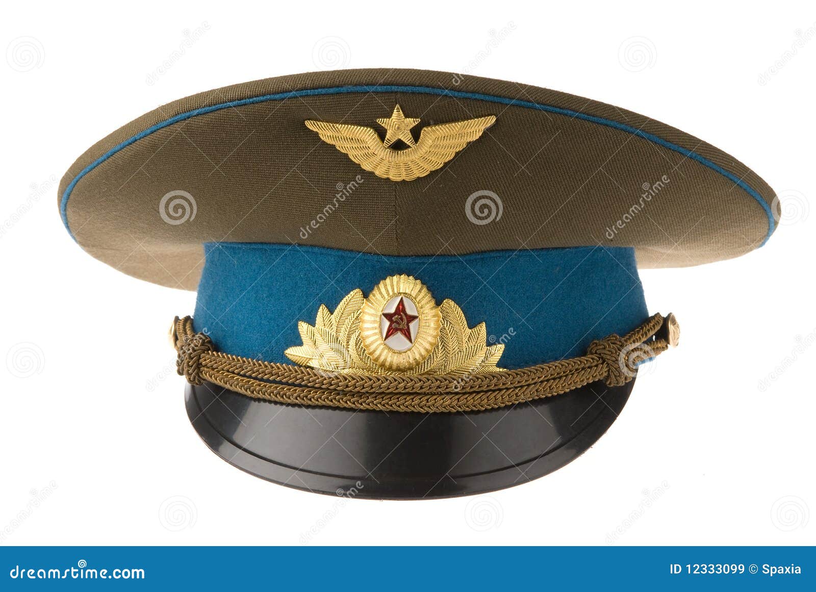 Russian Military Cap stock image. Image of isolated, object - 12333099