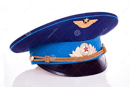 Russian military cap stock image. Image of conflict, blue - 16957517