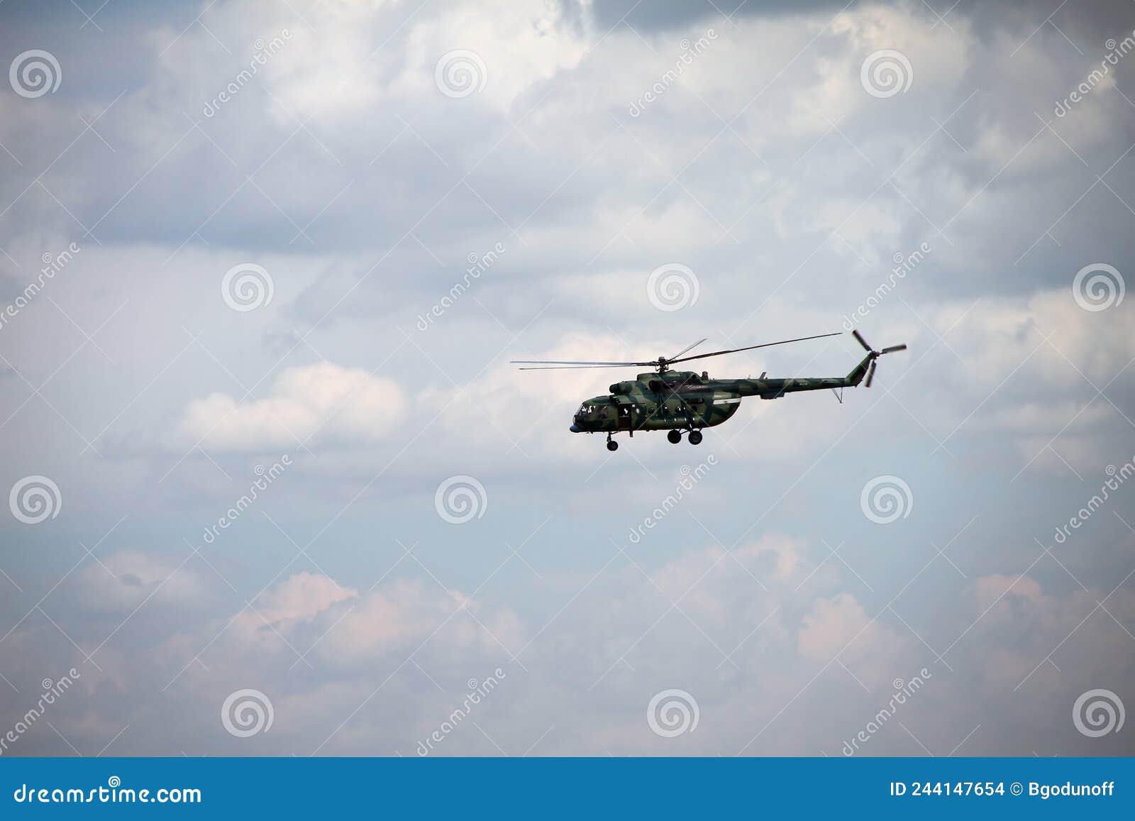 Russian Military Helicopter Stock Photo - Image of army, protection ...