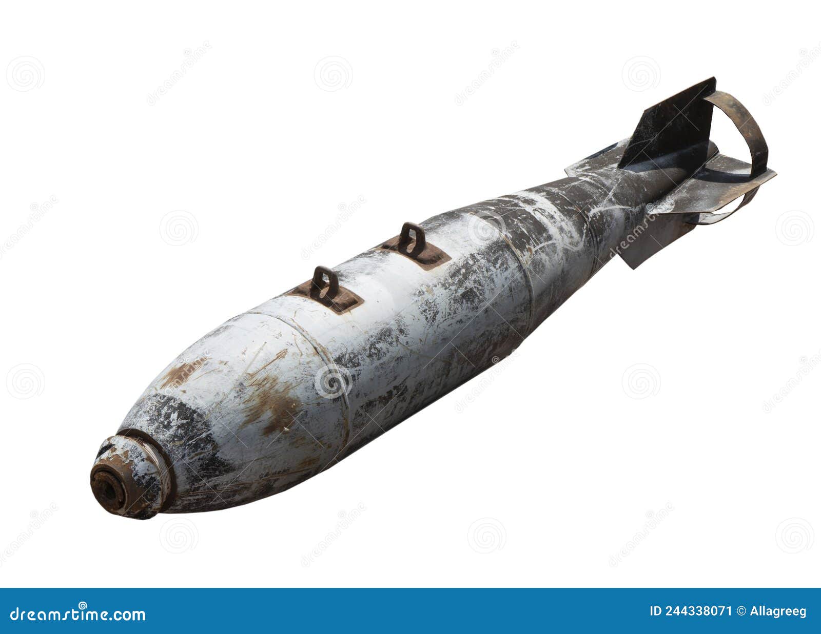 Russian Military Rocket Bomb Isolate on White Background Stock Image ...