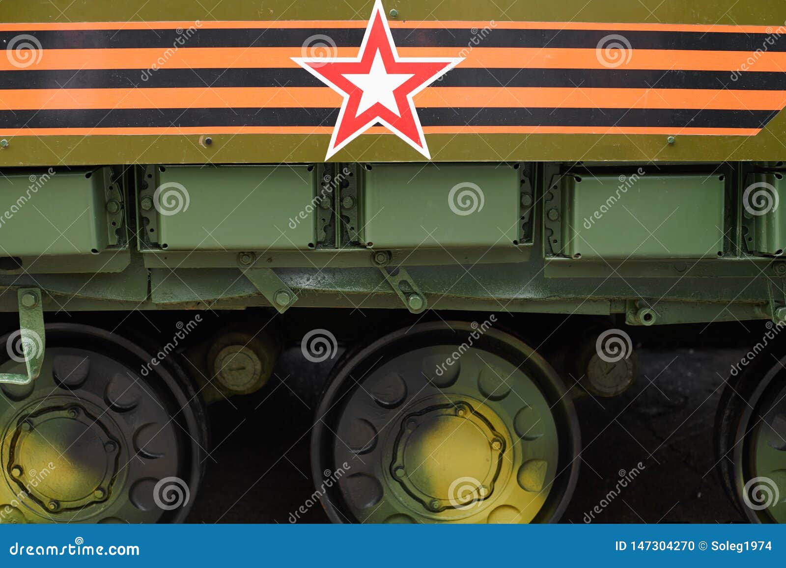 Russian Military Tank Close View Stock Photo - Image of green, combat ...