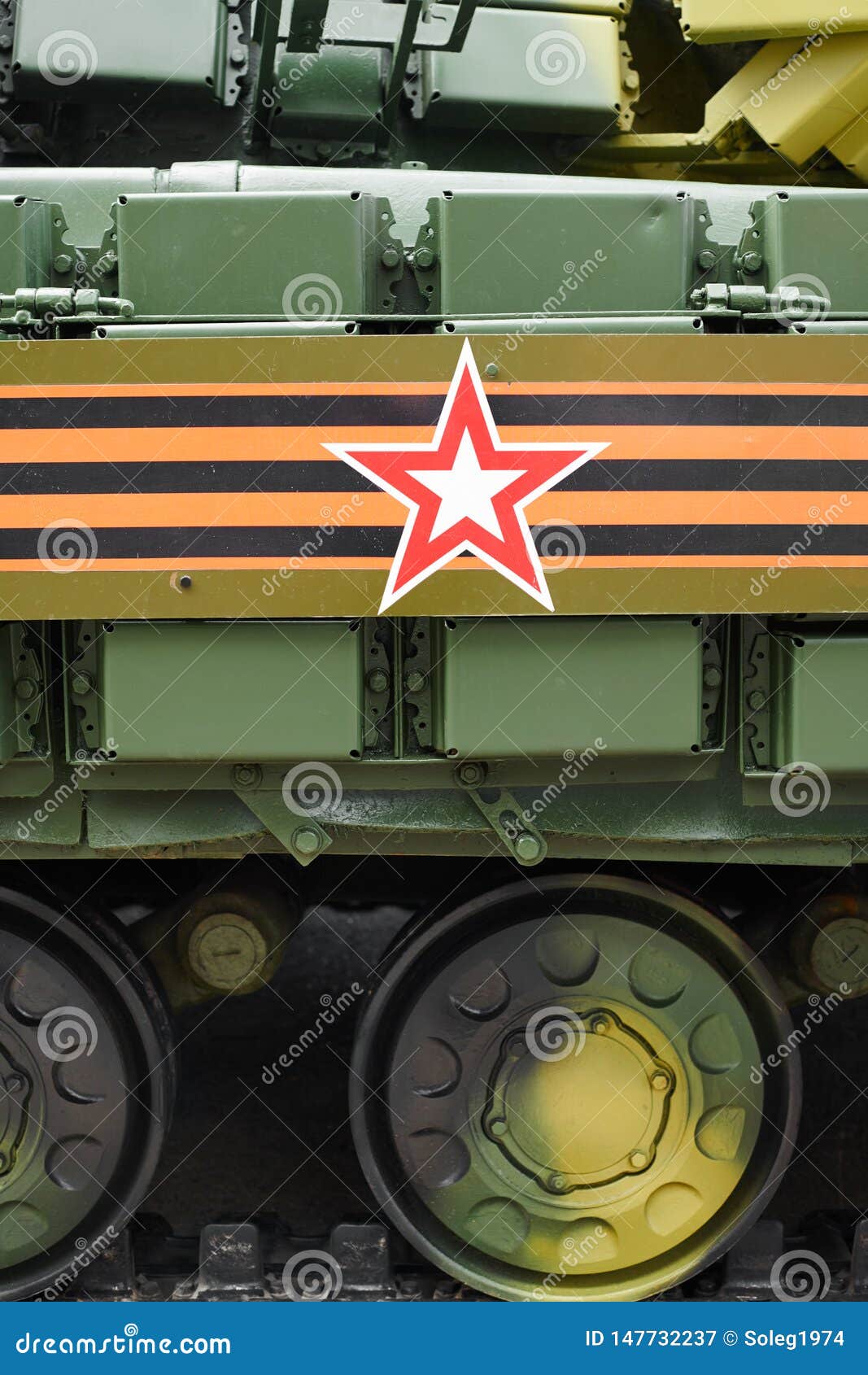 Russian Military Tank Close View Stock Image - Image of army, russia ...