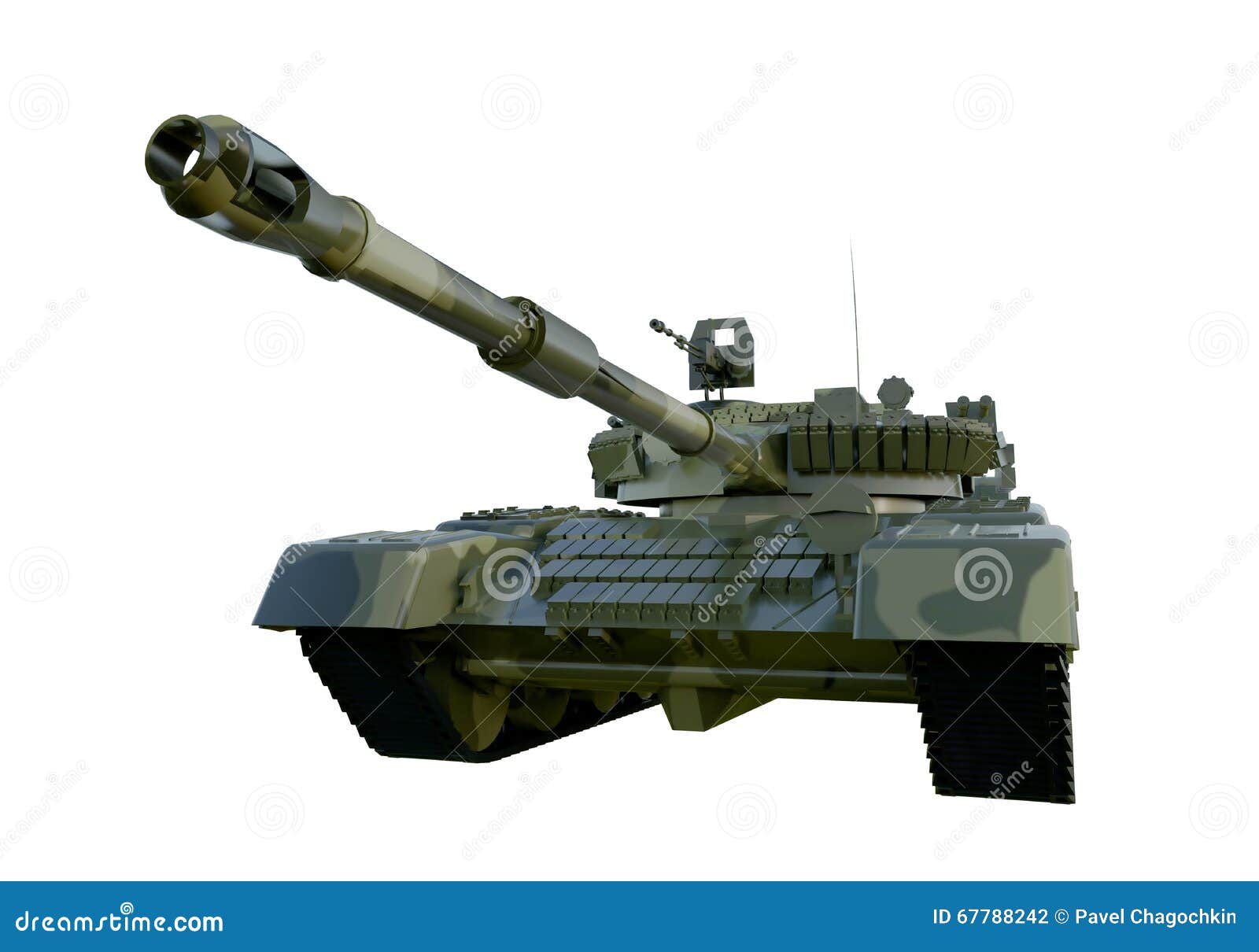 Russian Military Tank T-90. Isolate on White Background Stock Photo ...
