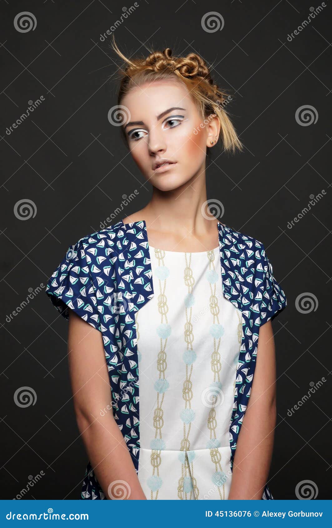 Russian model stock photo. Image of closeup, eyelash - 45136076