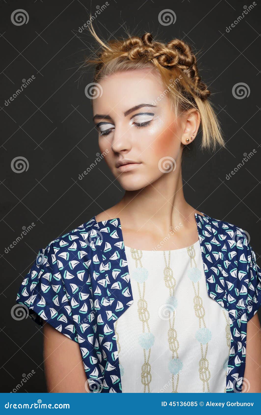 Russian model stock image. Image of blonde, face, elegance - 45136085