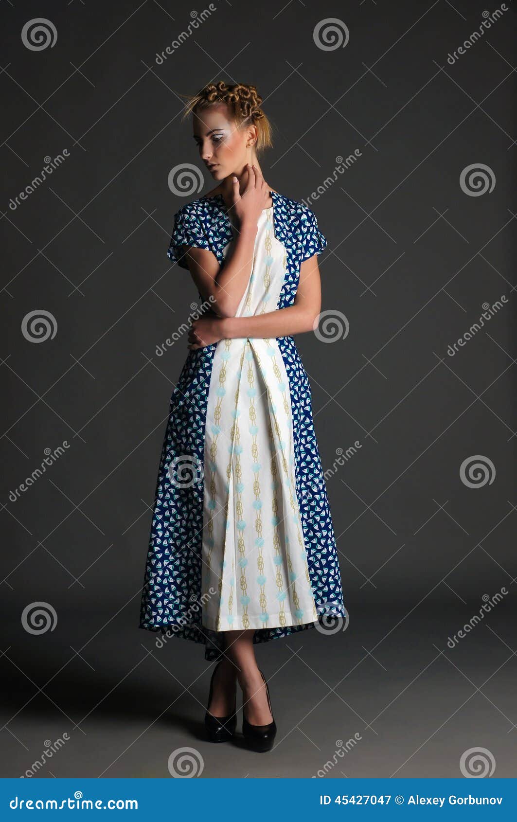 Russian model stock image. Image of blonde, glamour, fashion - 45427047
