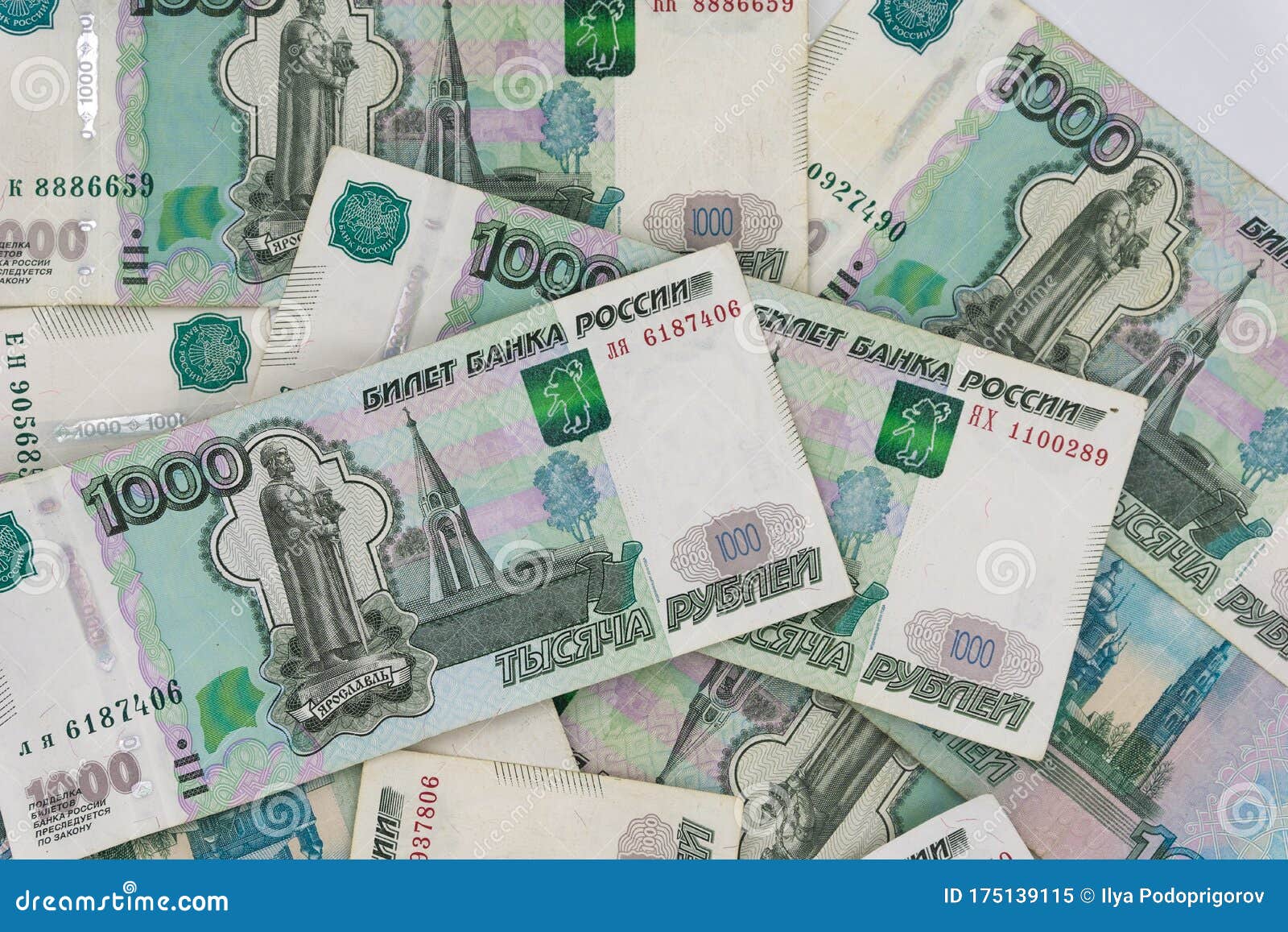 Russian Money Banknotes Background Texture. Russian Money, Bills Stock ...