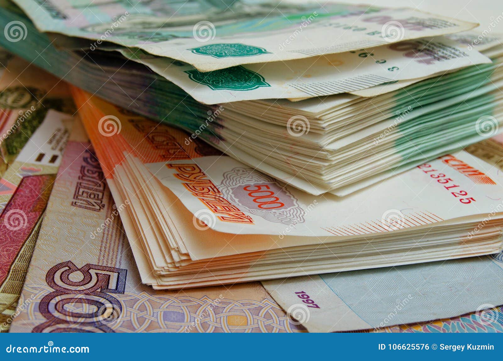 Rubles. stock photo. Image of currency, receipt, loans - 106625576