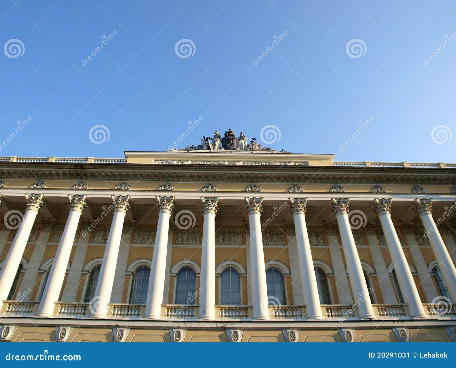 Russian Museum in Front View Stock Image - Image of gallery, bright ...